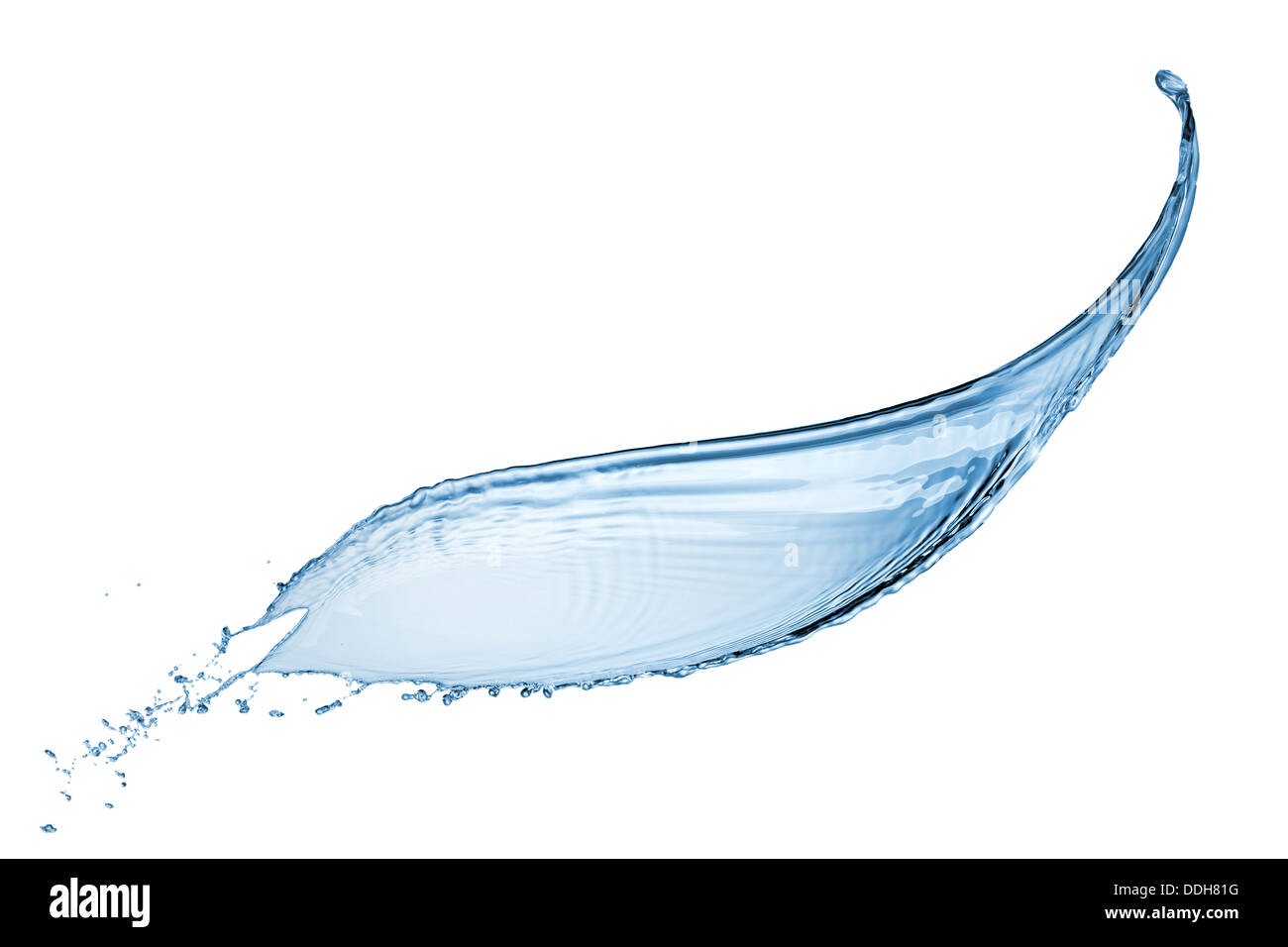 water splash isolated on white Stock Photo - Alamy