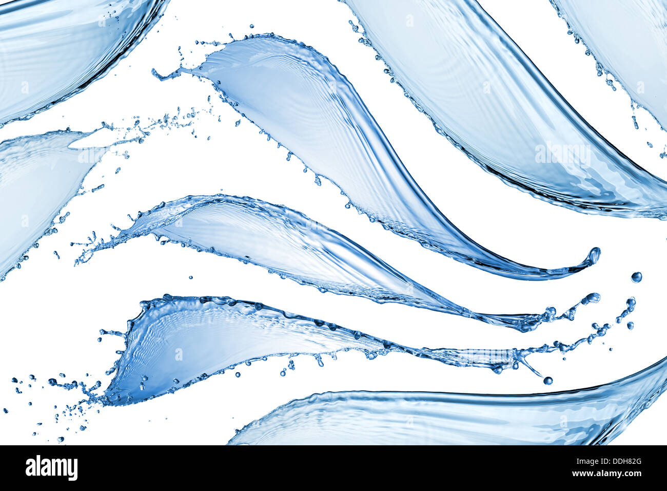 water splash isolated on white Stock Photo - Alamy
