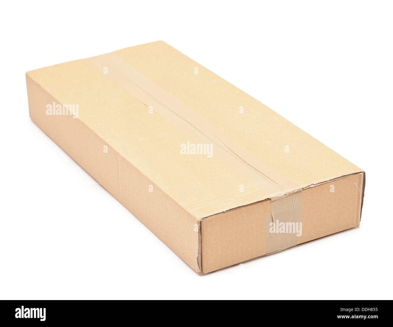 brown box on white background Stock Photo - Alamy