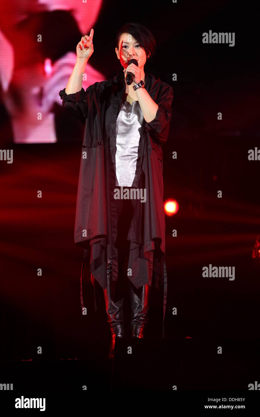 Singer Ren'e Liu holds her personal concert at Star Hall in Hong Kong ...