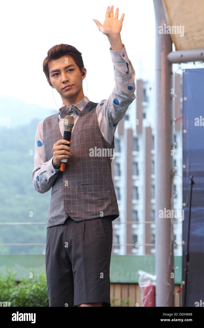 Taipei, China. 1st Sep, 2013. Singer Aaron promotes his first photobook ...