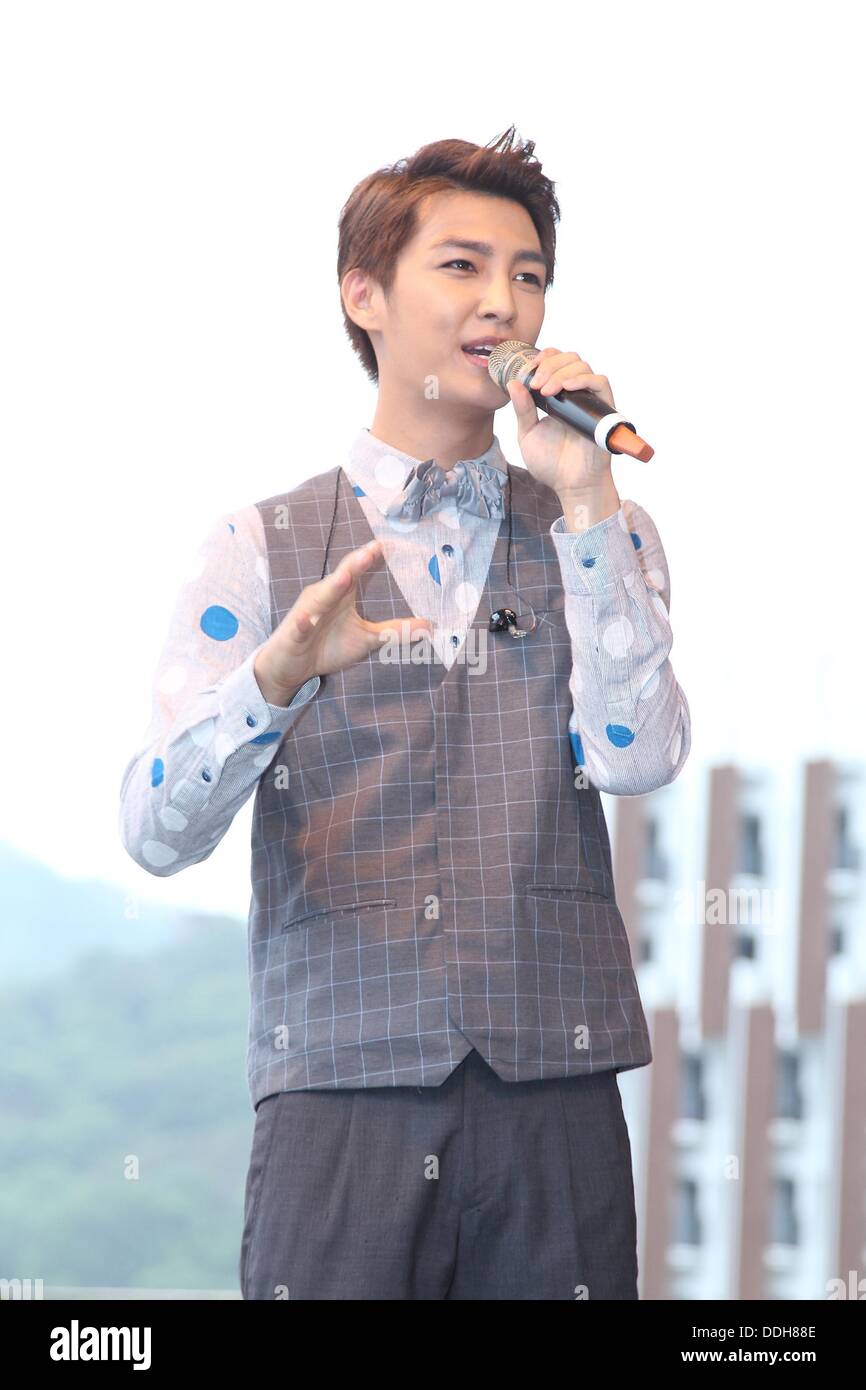 Taipei, China. 1st Sep, 2013. Singer Aaron promotes his first photobook ...
