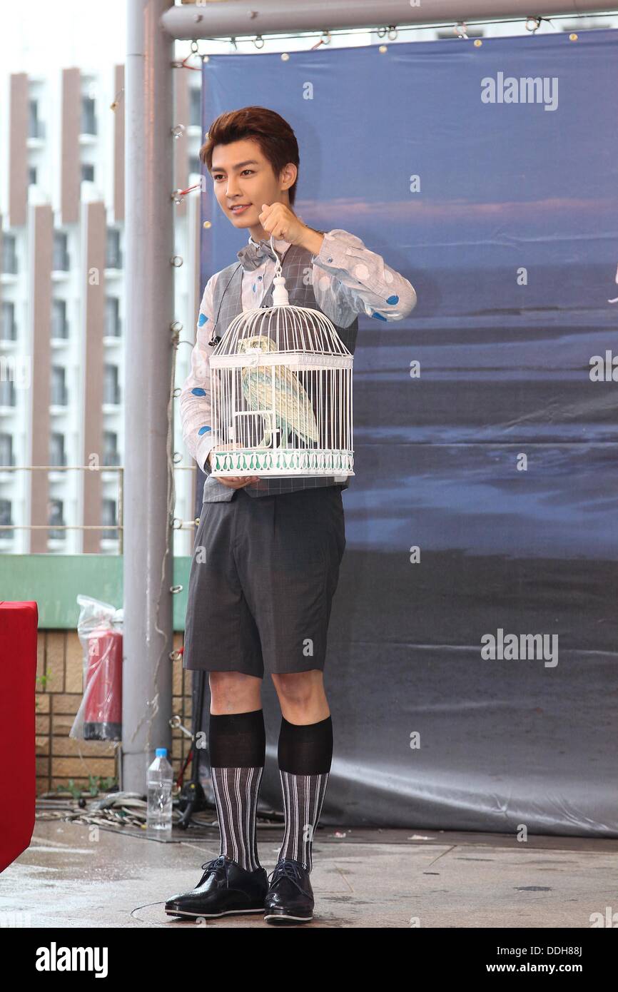Taipei, China. 1st Sep, 2013. Singer Aaron promotes his first photobook ...