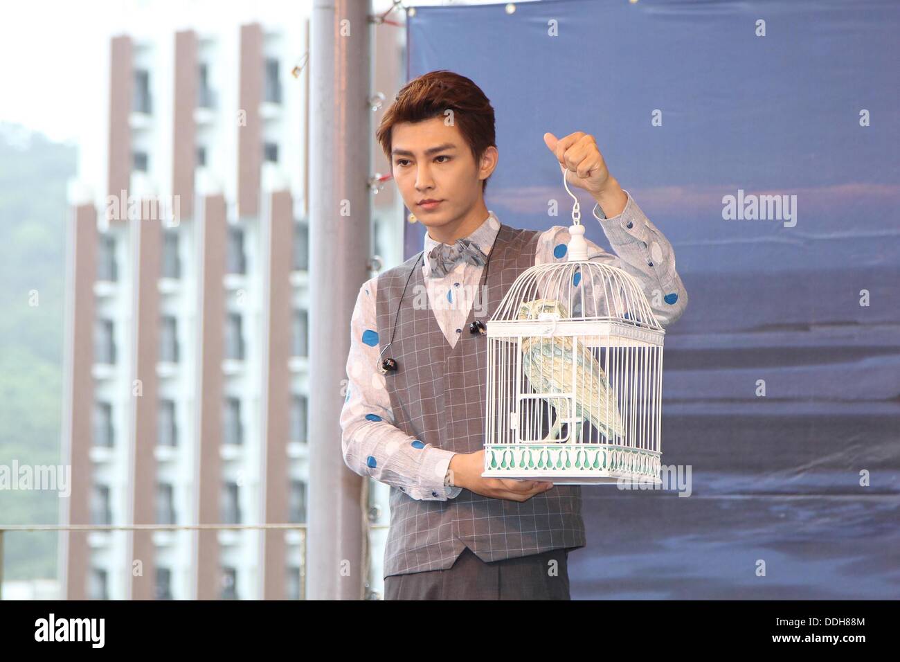 Taipei, China. 1st Sep, 2013. Singer Aaron promotes his first photobook ...