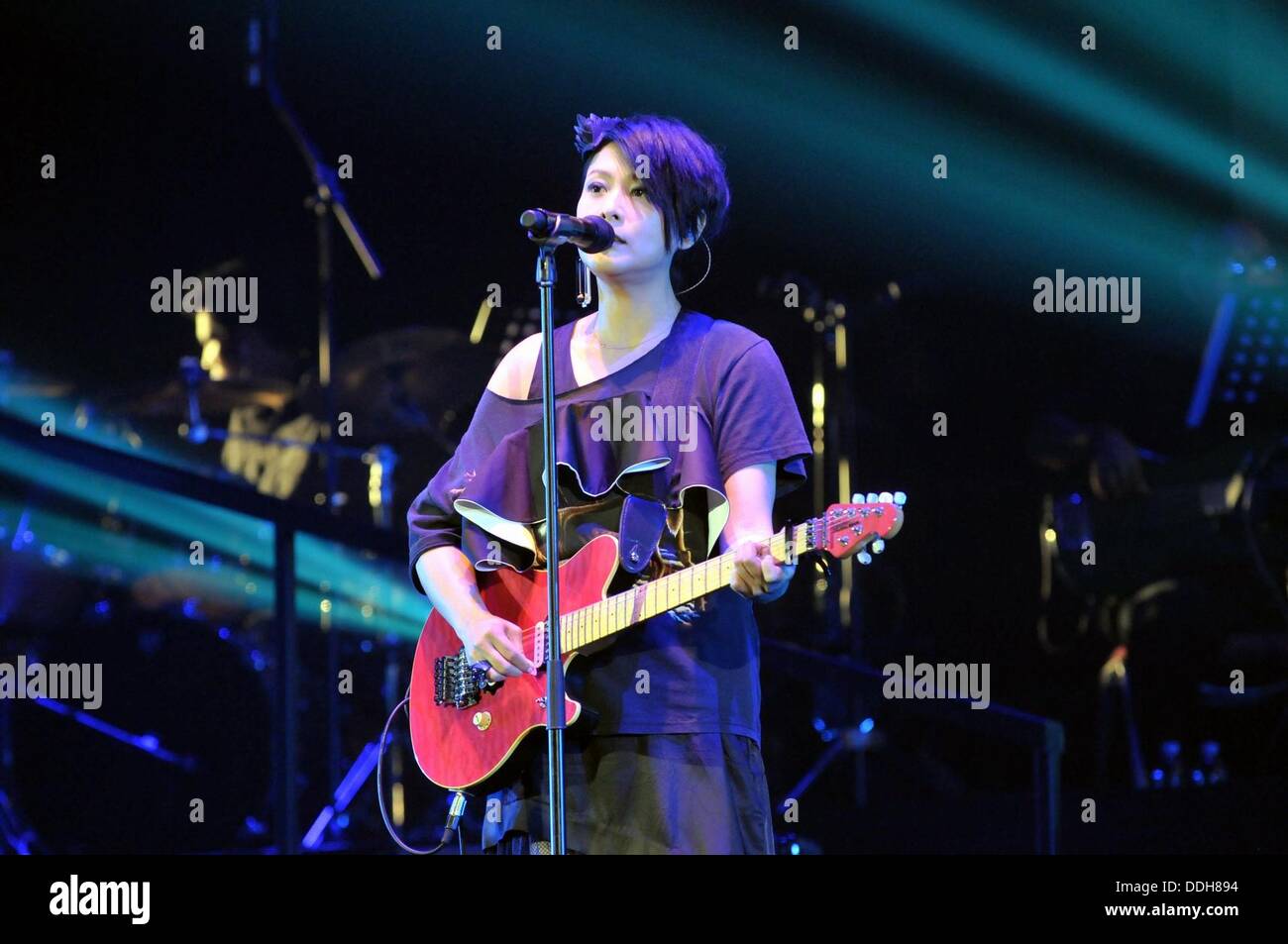 Singer Ren'e Liu holds her personal concert at Star Hall in Hong Kong ...