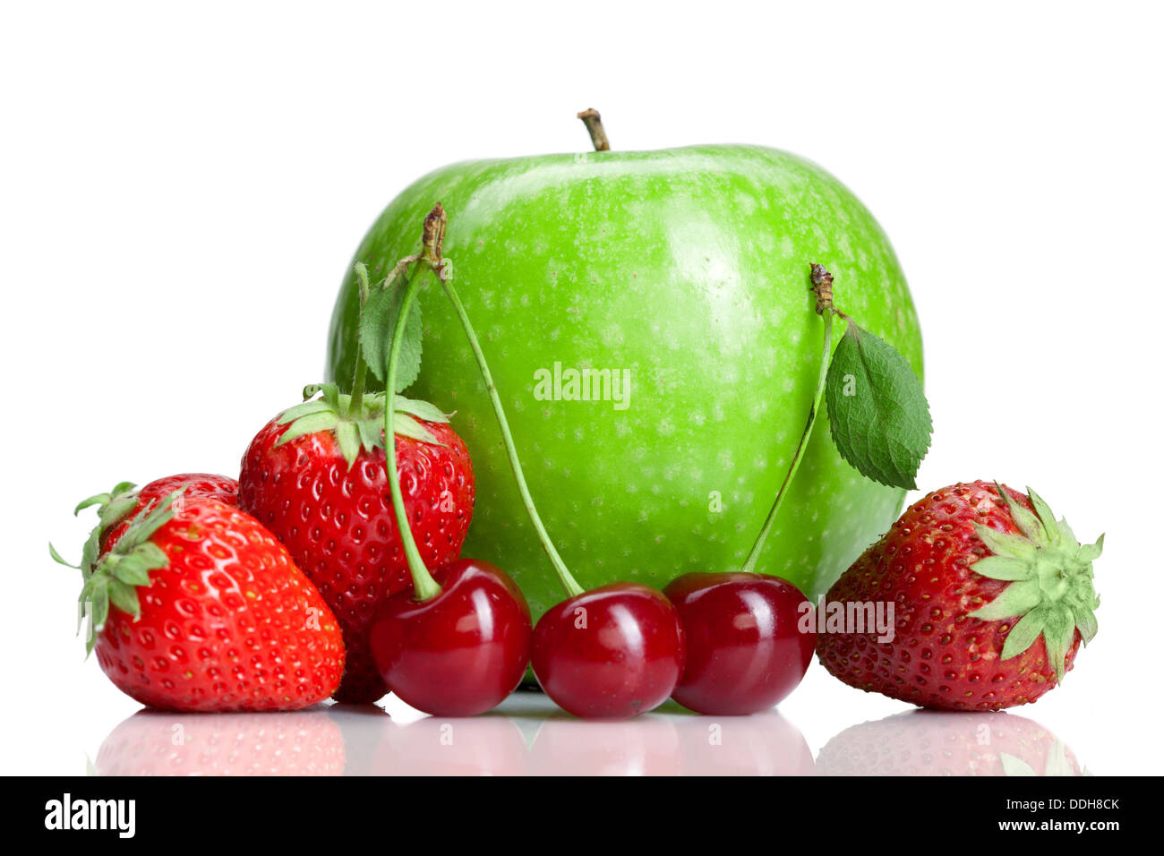 Summer fresh fruits isolated on white Stock Photo - Alamy