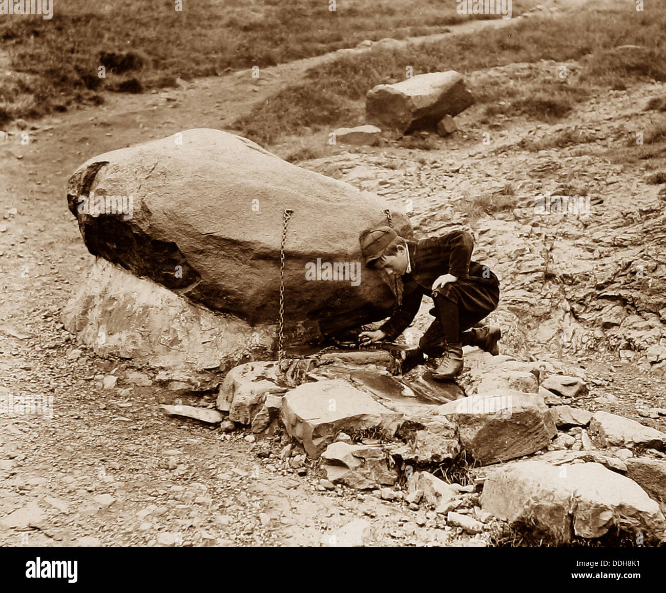 St. Anthony's Well, Edinburgh, Victorian period Stock Photo - Alamy