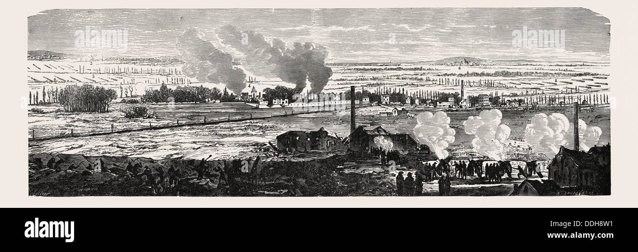Franco-Prussian War: View of the plane at Le Bourget on 23 December ...