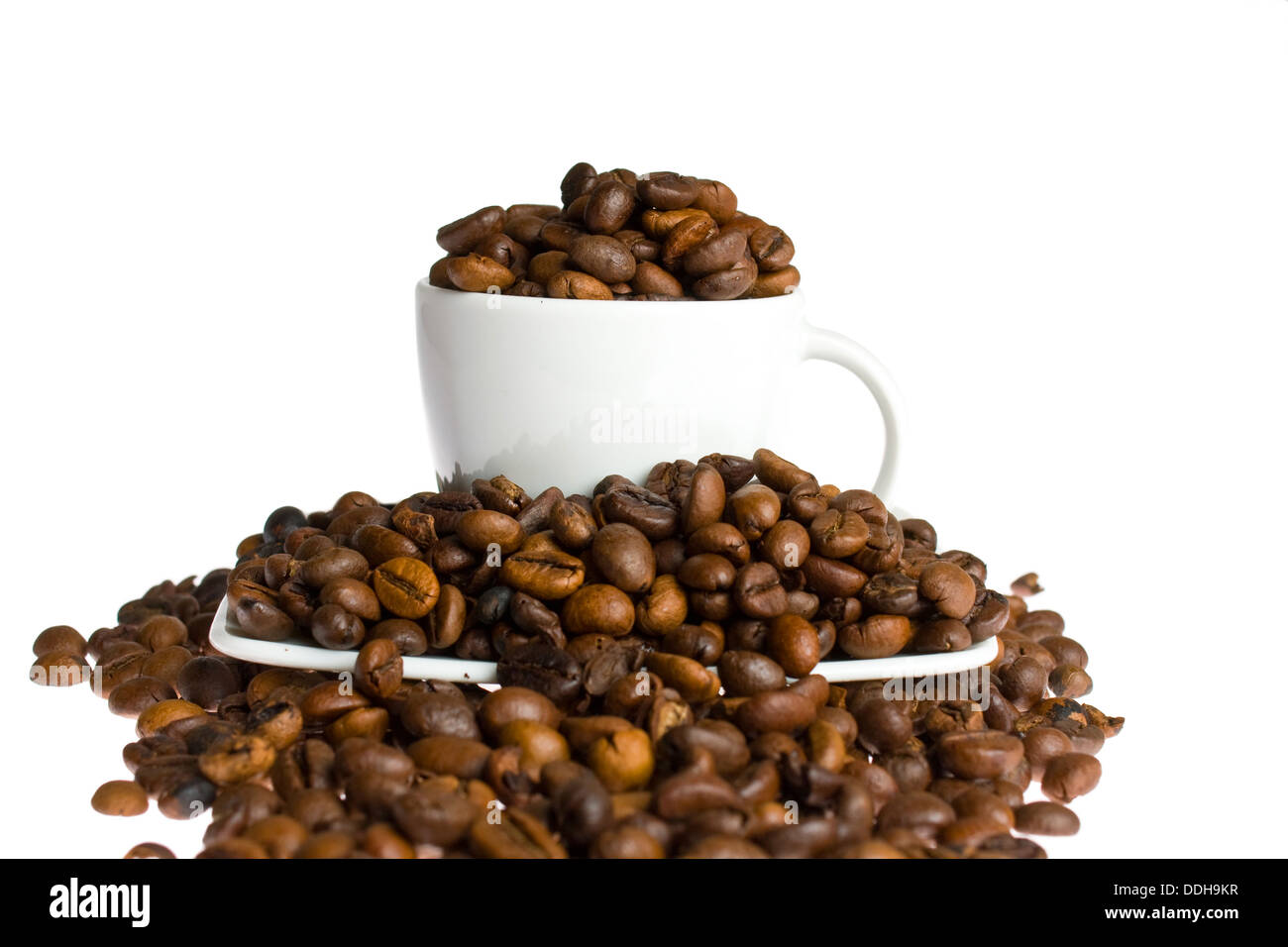 coffee cup on white background Stock Photo - Alamy