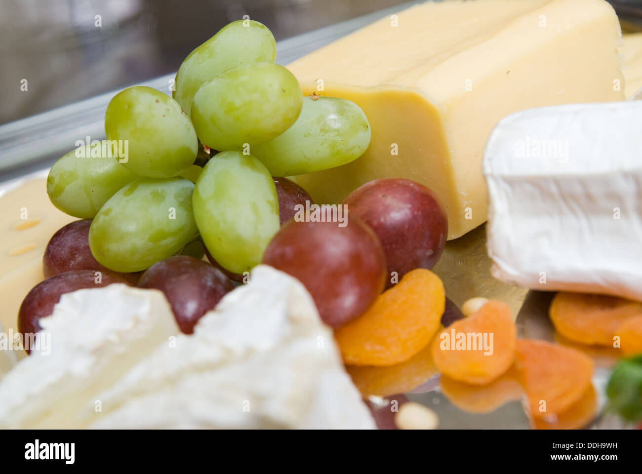 appetizer from cheese and grape Stock Photo - Alamy