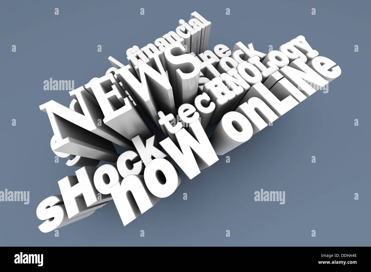 In the News. 3D Illustration Stock Photo - Alamy