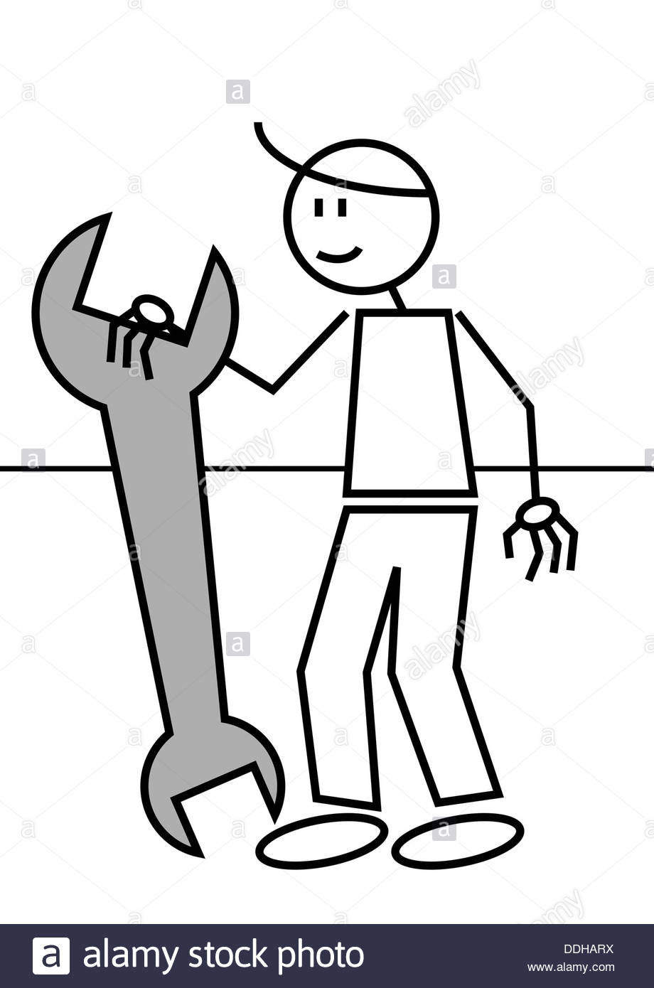 Mechanic Cartoon Vector Plumber Technician Stock Photos & Mechanic ...