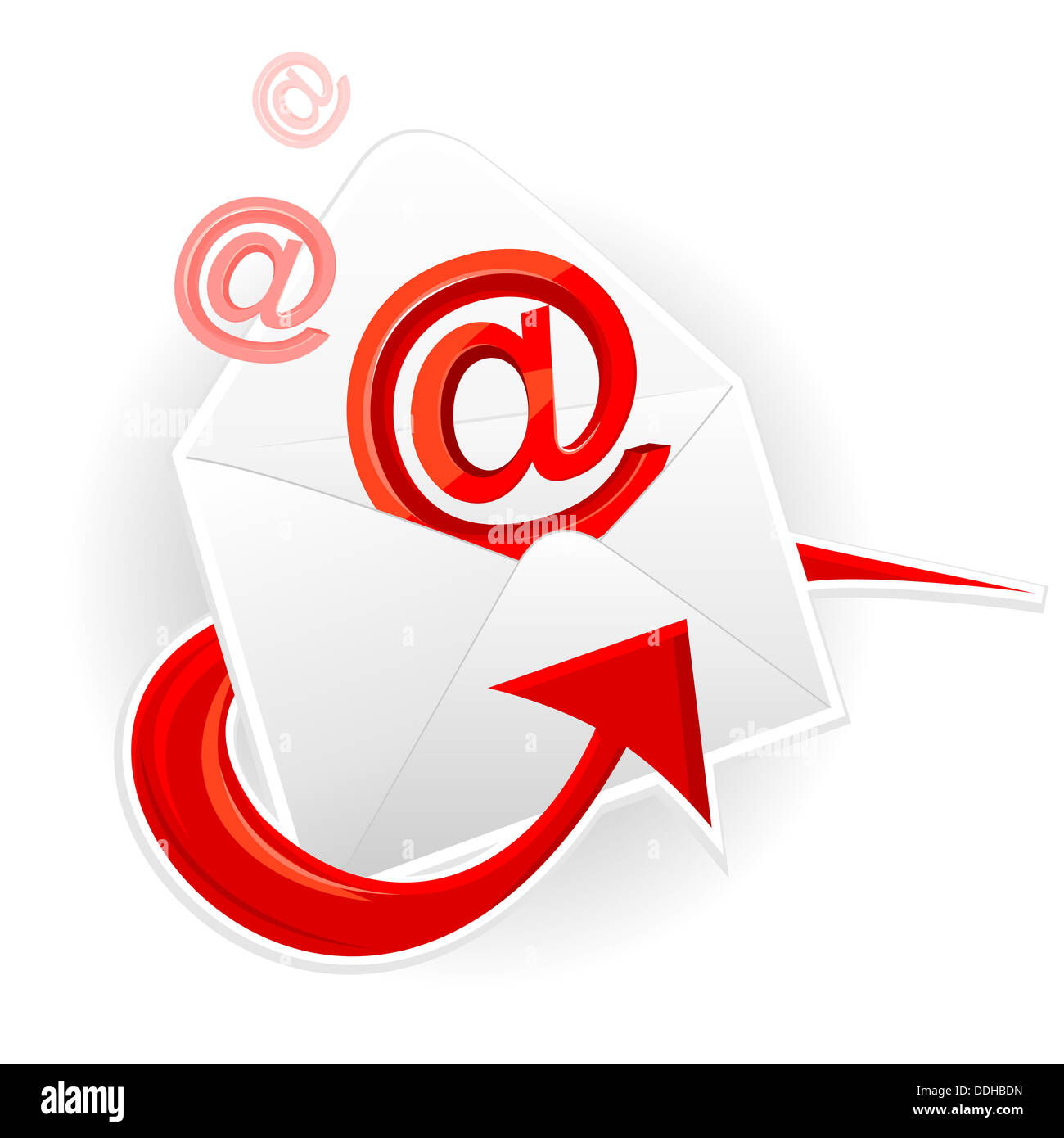 Symbol email and envelope Stock Photo - Alamy