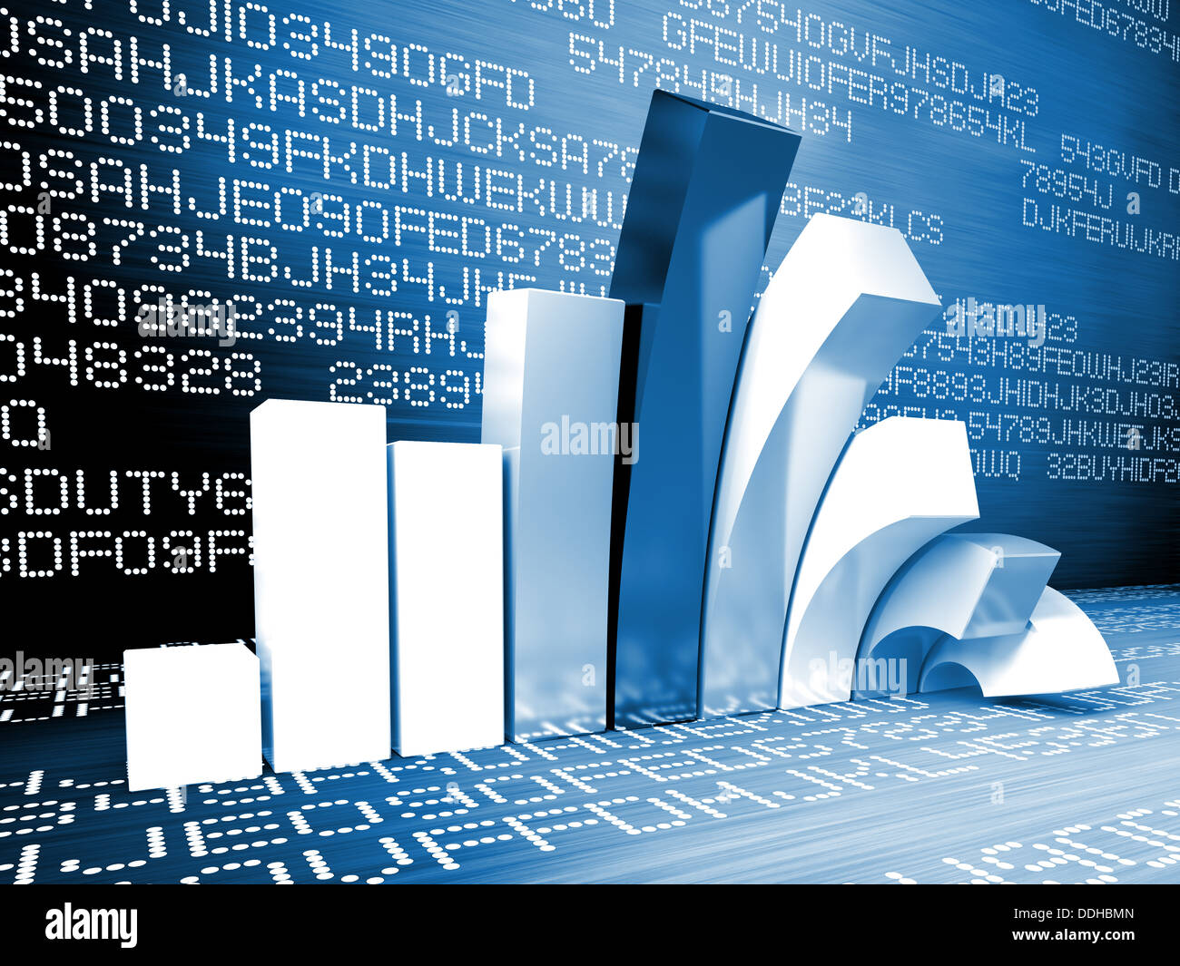3d image of financial chart background Stock Photo - Alamy