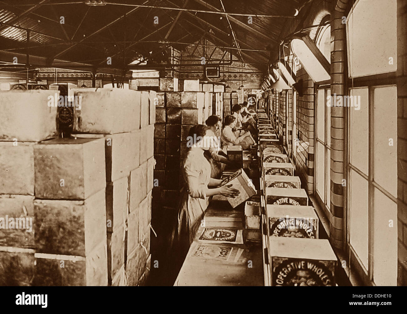 Crumpsall CWS Biscuit Factory in 1908 Stock Photo - Alamy