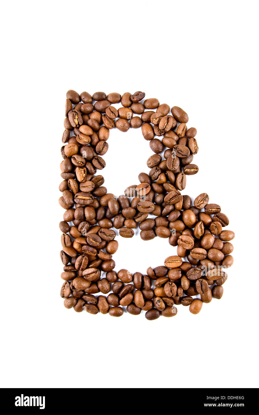 coffee letter isolated on white Stock Photo - Alamy