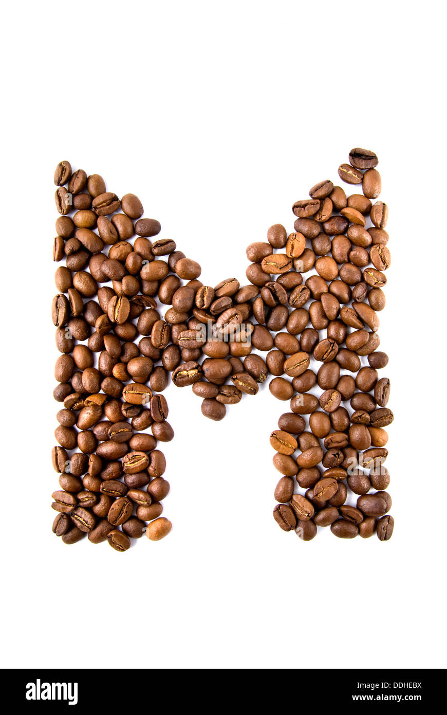 coffee letter isolated on white Stock Photo - Alamy