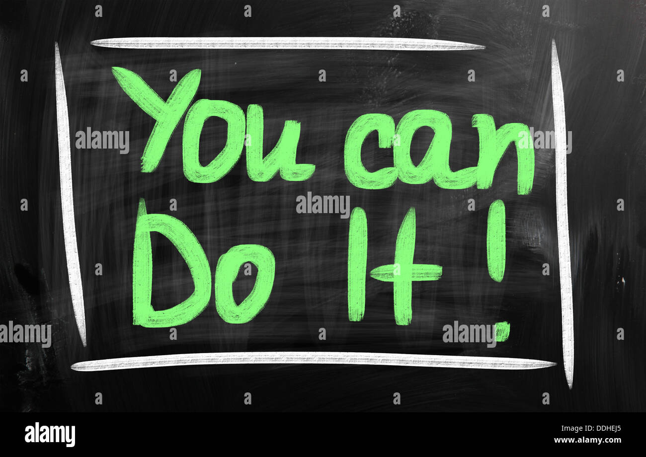 you can do it! Stock Photo - Alamy