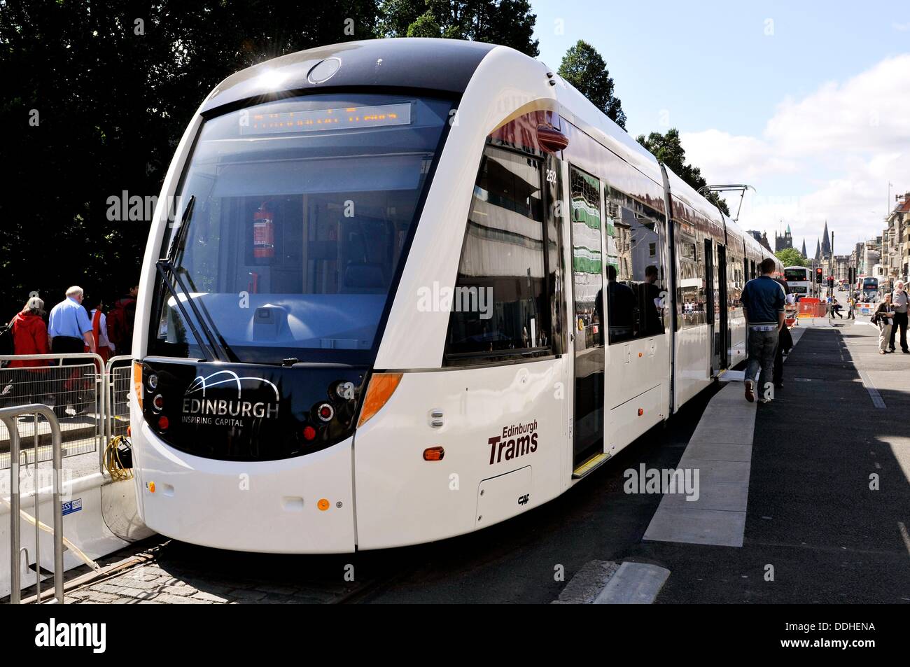 Edinburgh trams hi-res stock photography and images - Alamy