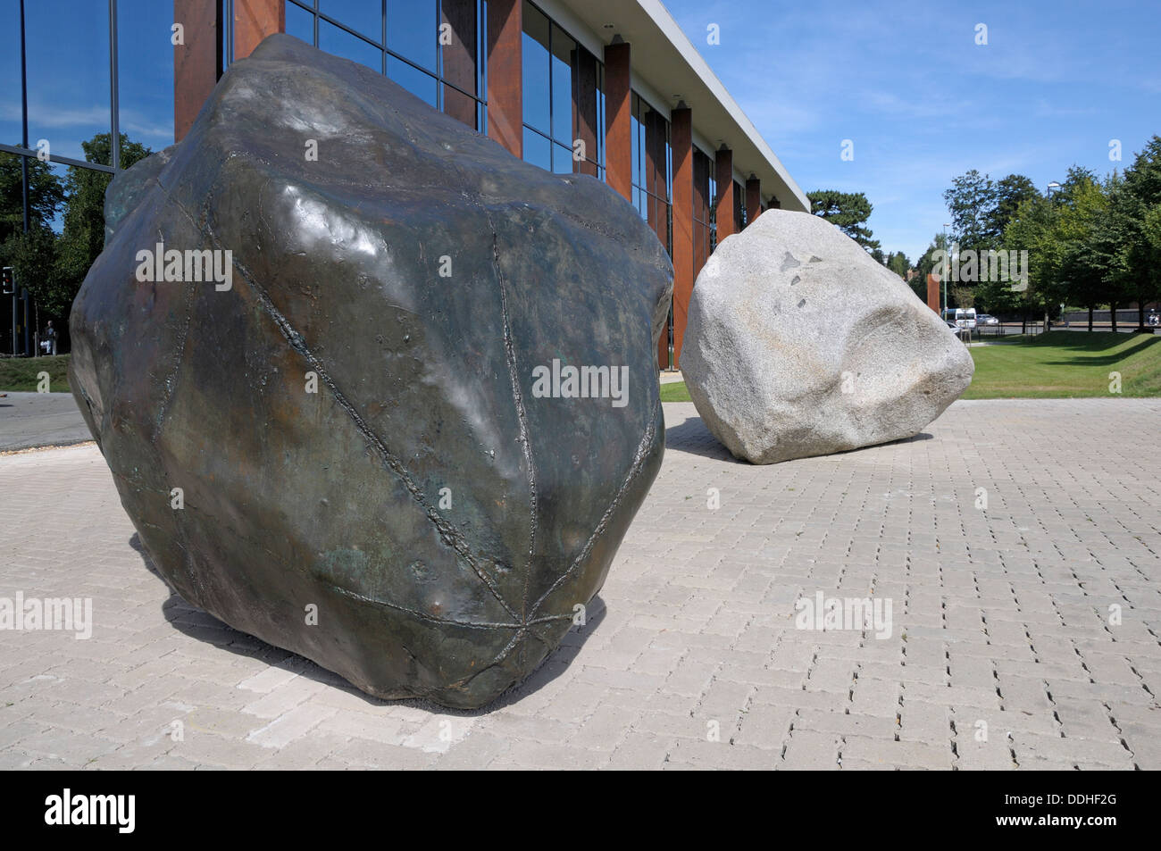Maidstone, Kent, England, UK. The Two Stones (Antony Gormley; 1979 ...