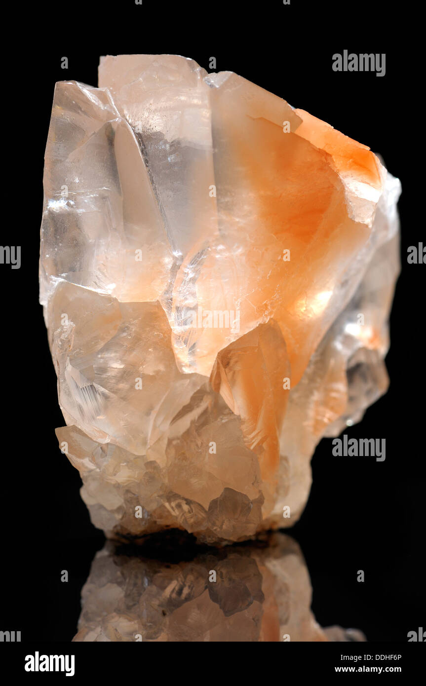 Orange Calcite (Mined In Hunan, China Stock Photo - Alamy
