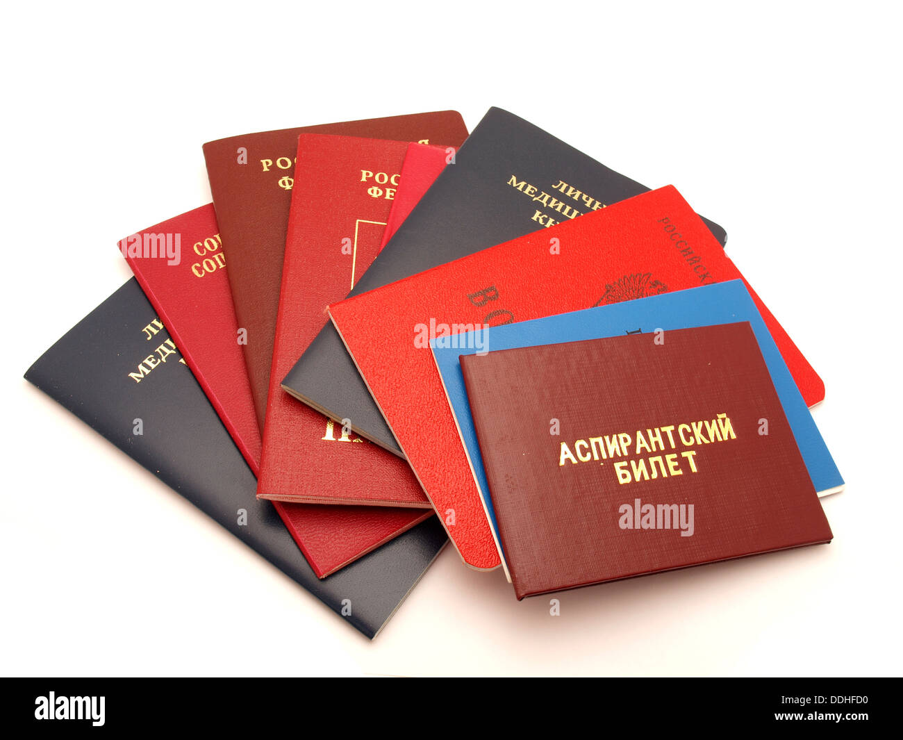 Documents on a white background Stock Photo - Alamy
