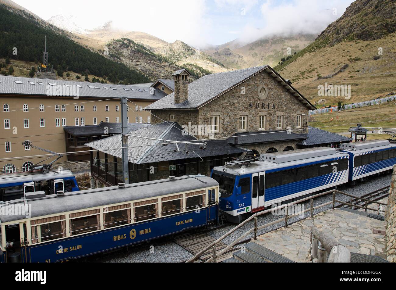 Núria valley railway hi-res stock photography and images - Alamy