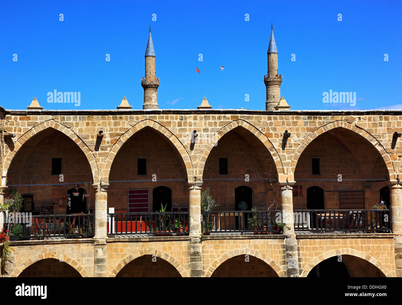 Lefkosa, Lefkosia, old city, Buyuk Han, the Great Inn, is the largest ...