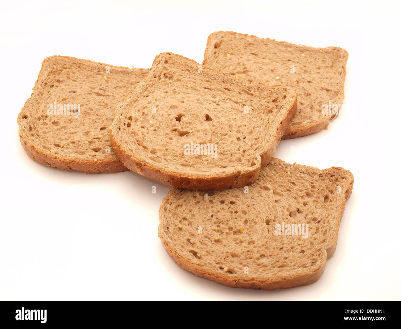 Bread on a white background Stock Photo - Alamy