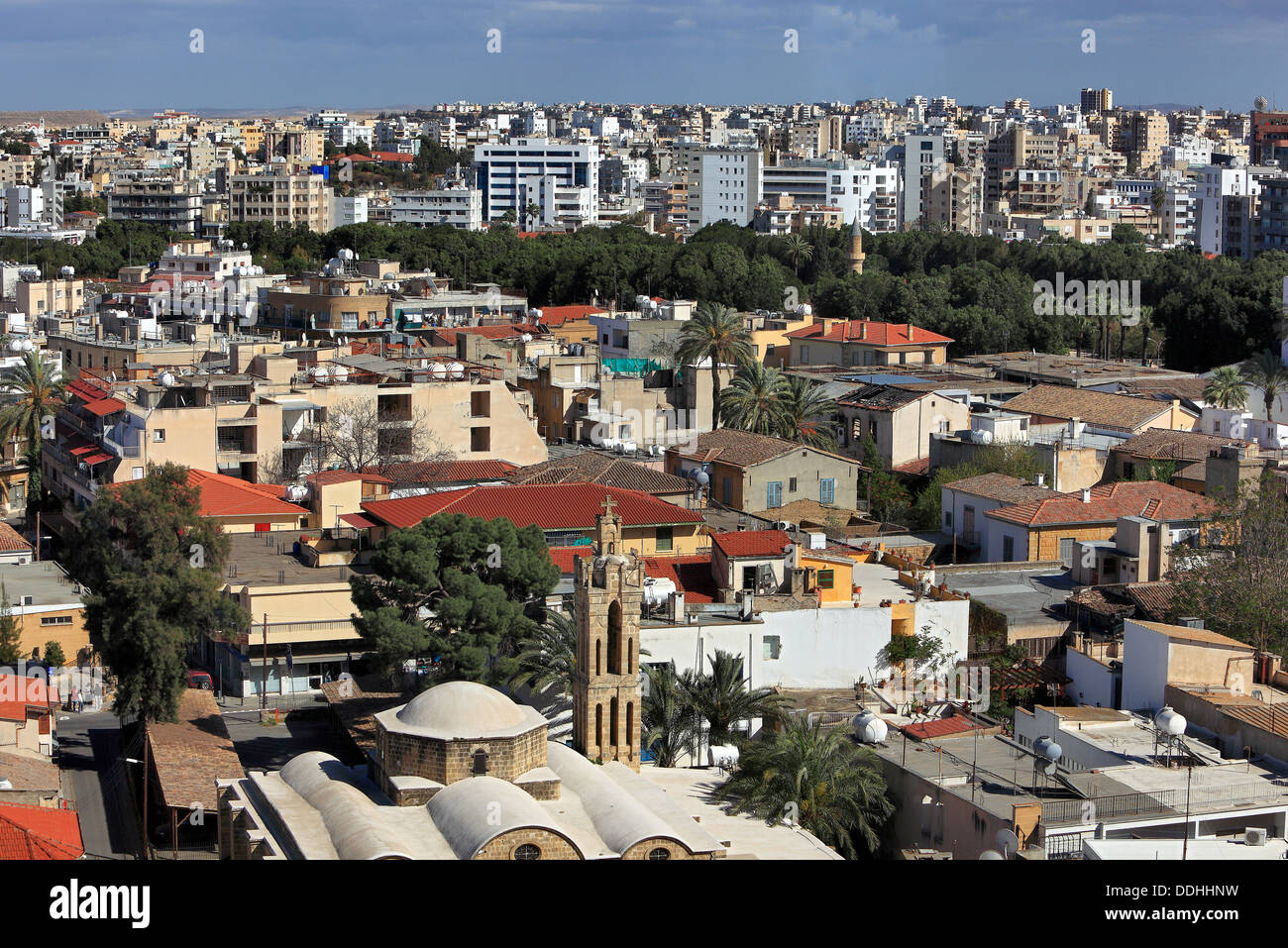 Lefkosia, Nicosia, city and church Faneromeni, Cyprus Stock Photo - Alamy
