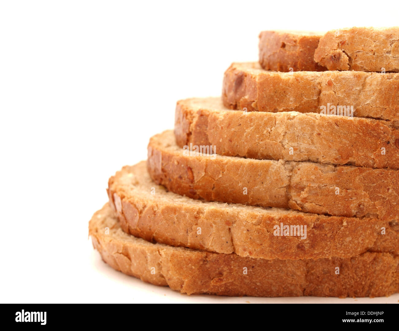 Bread on a white background Stock Photo - Alamy