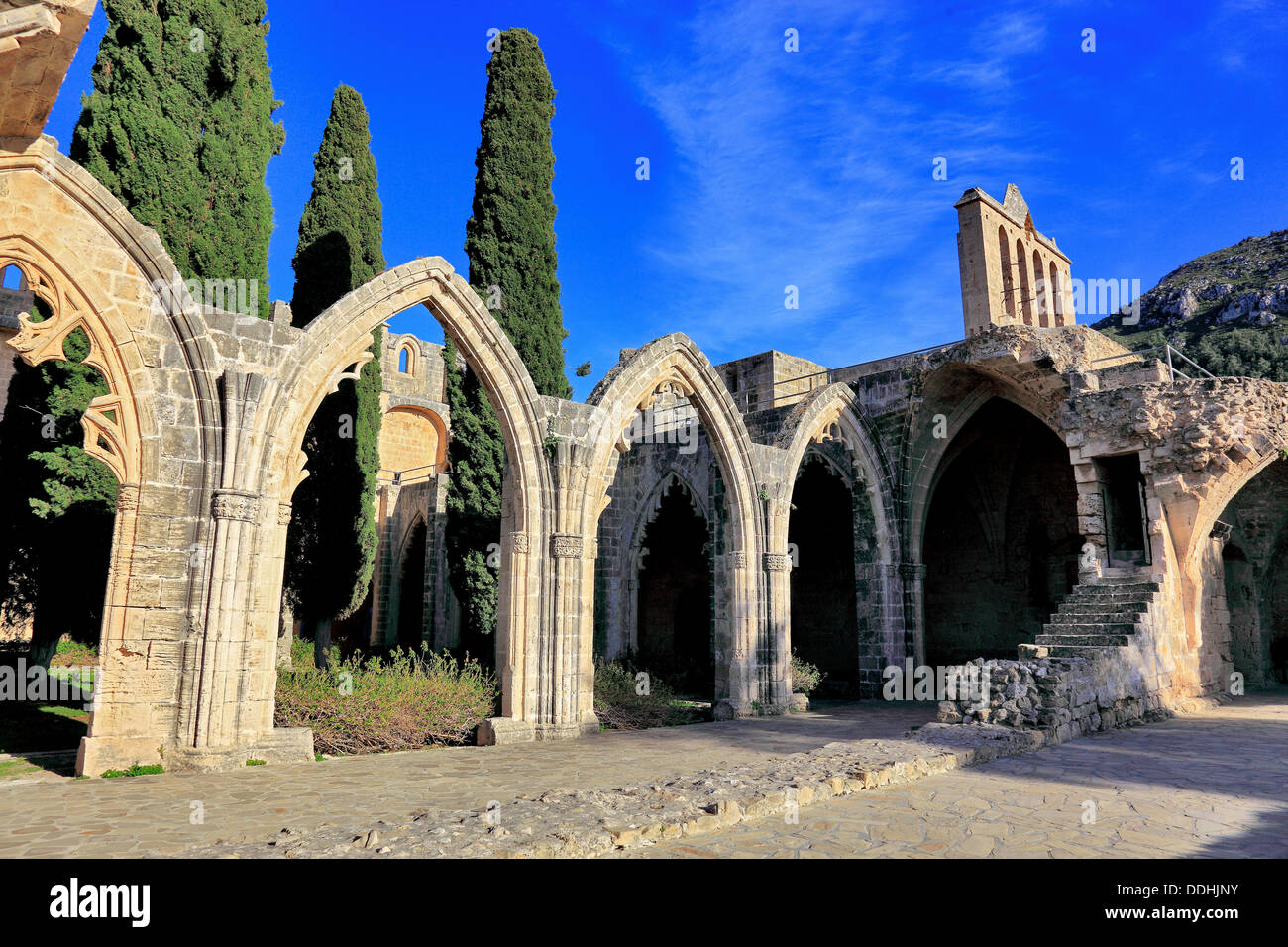 Bellapais Abbey, or The Abbey of Peace is the ruin of a monastery built ...