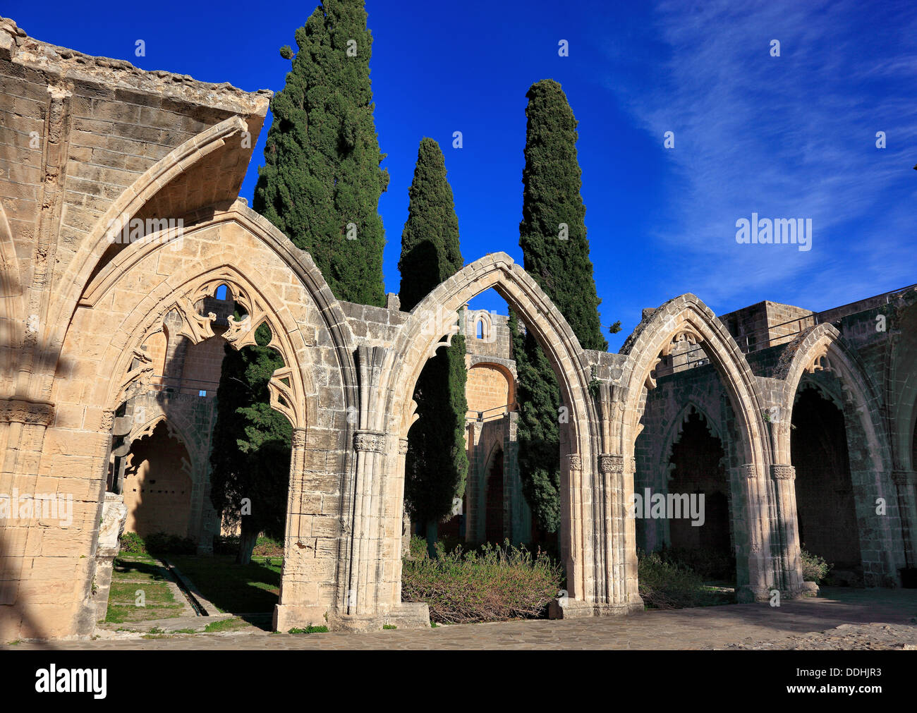 Bellapais Abbey, or The Abbey of Peace is the ruin of a monastery built ...