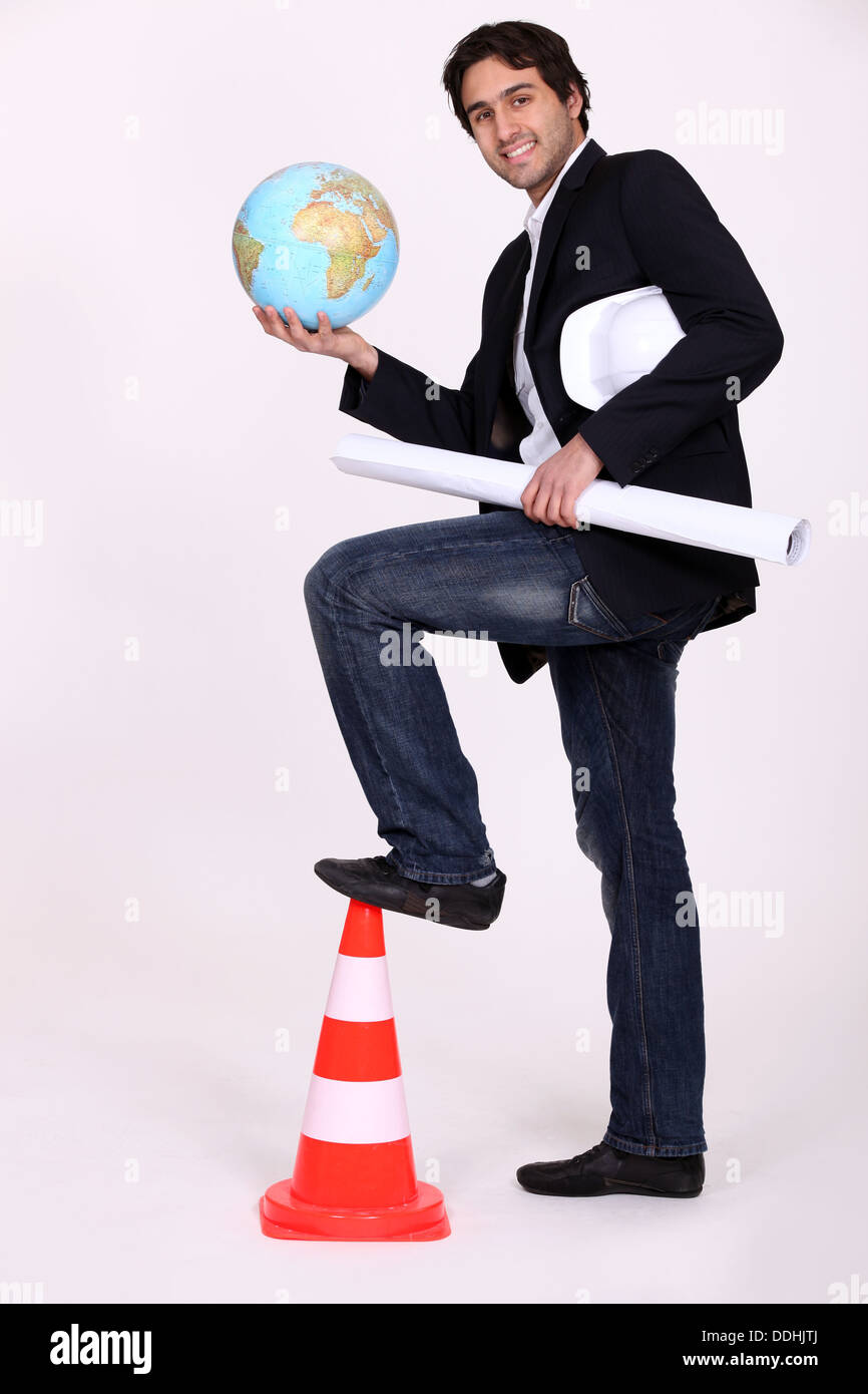 Woman architect pose hi-res stock photography and images - Alamy
