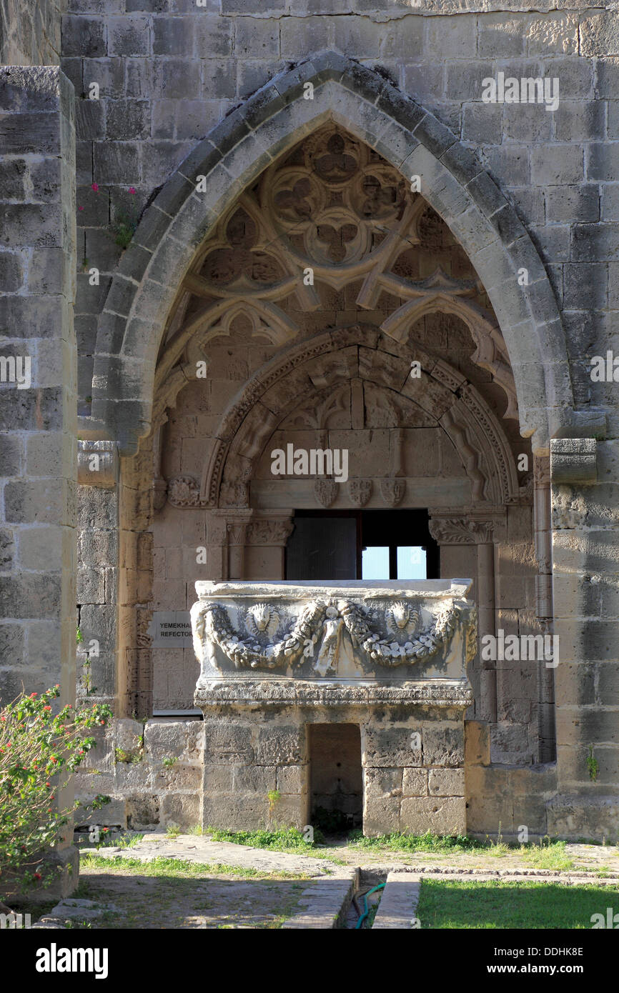 Bellapais Abbey, or The Abbey of Peace is the ruin of a monastery built ...
