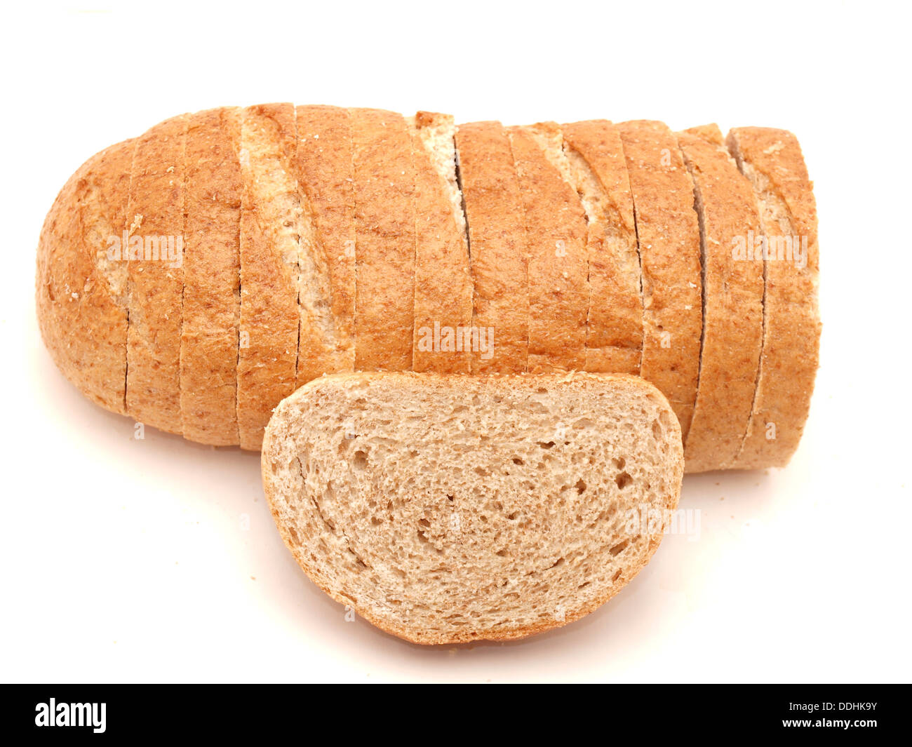 Bread on a white background Stock Photo - Alamy