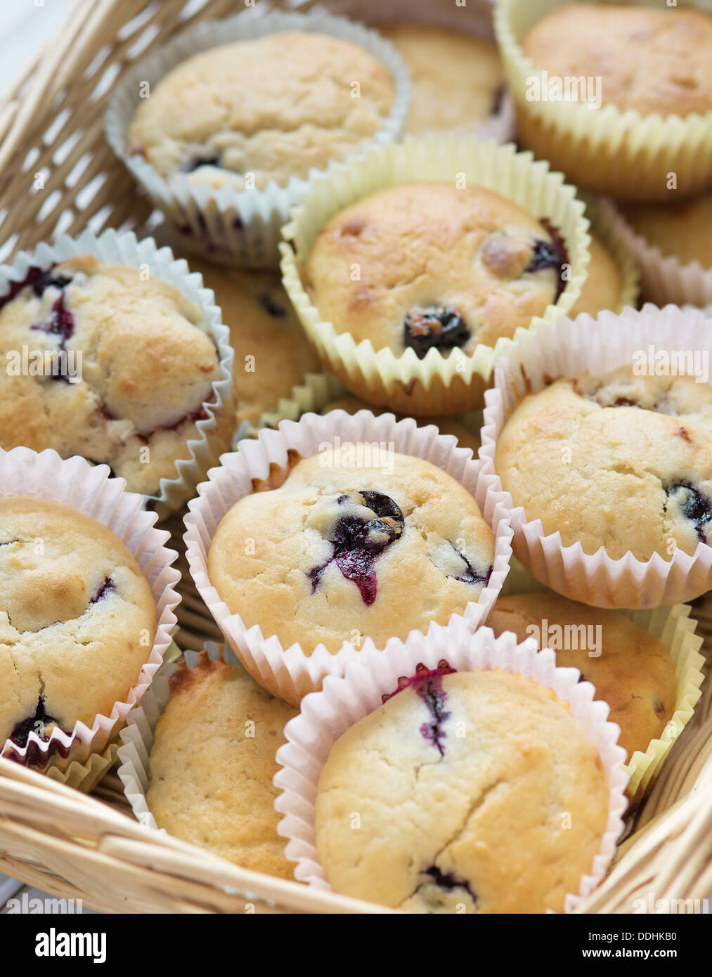 A large group of blueberry muffins Stock Photo - Alamy