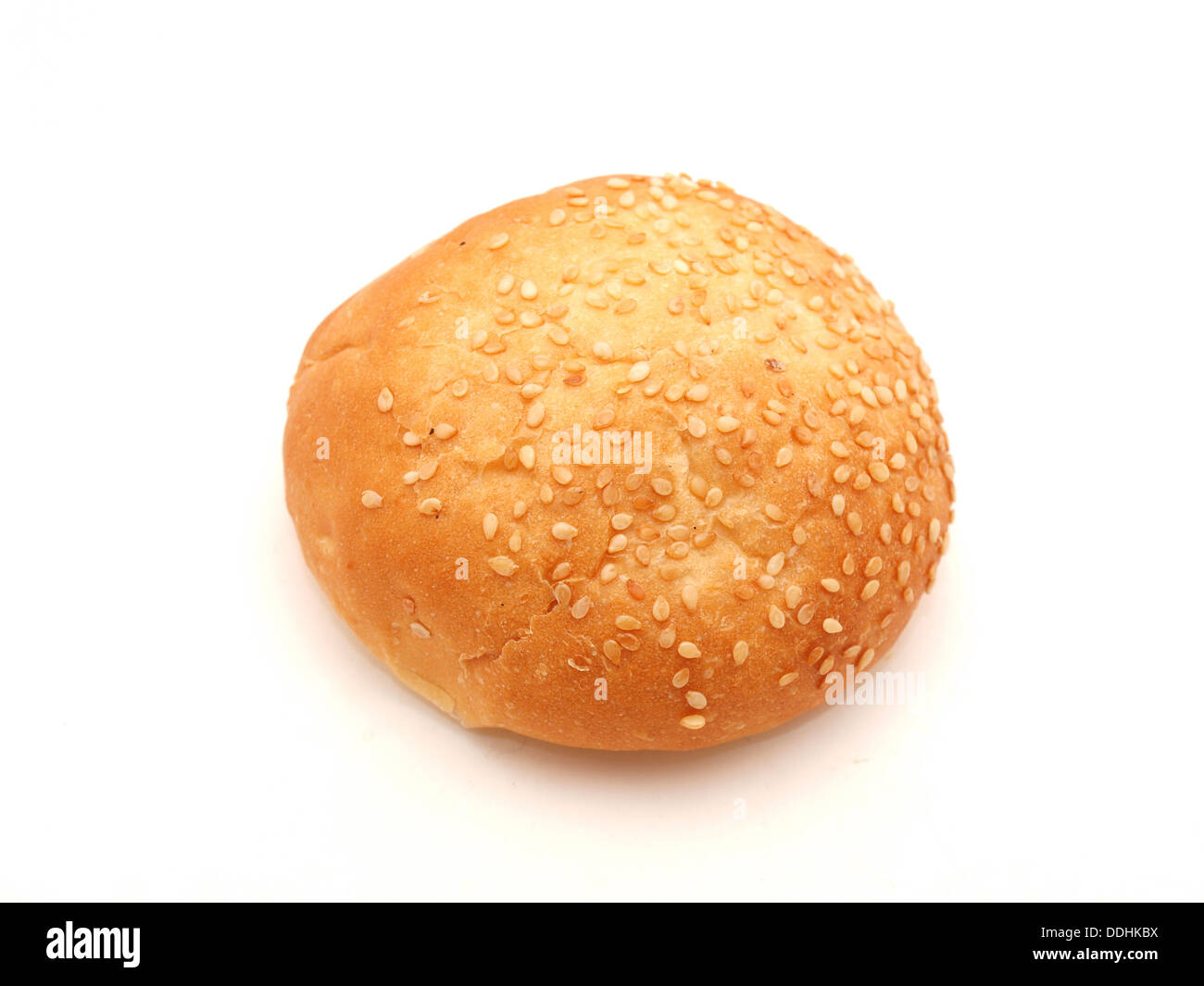 Roll with sesame on a white background Stock Photo - Alamy