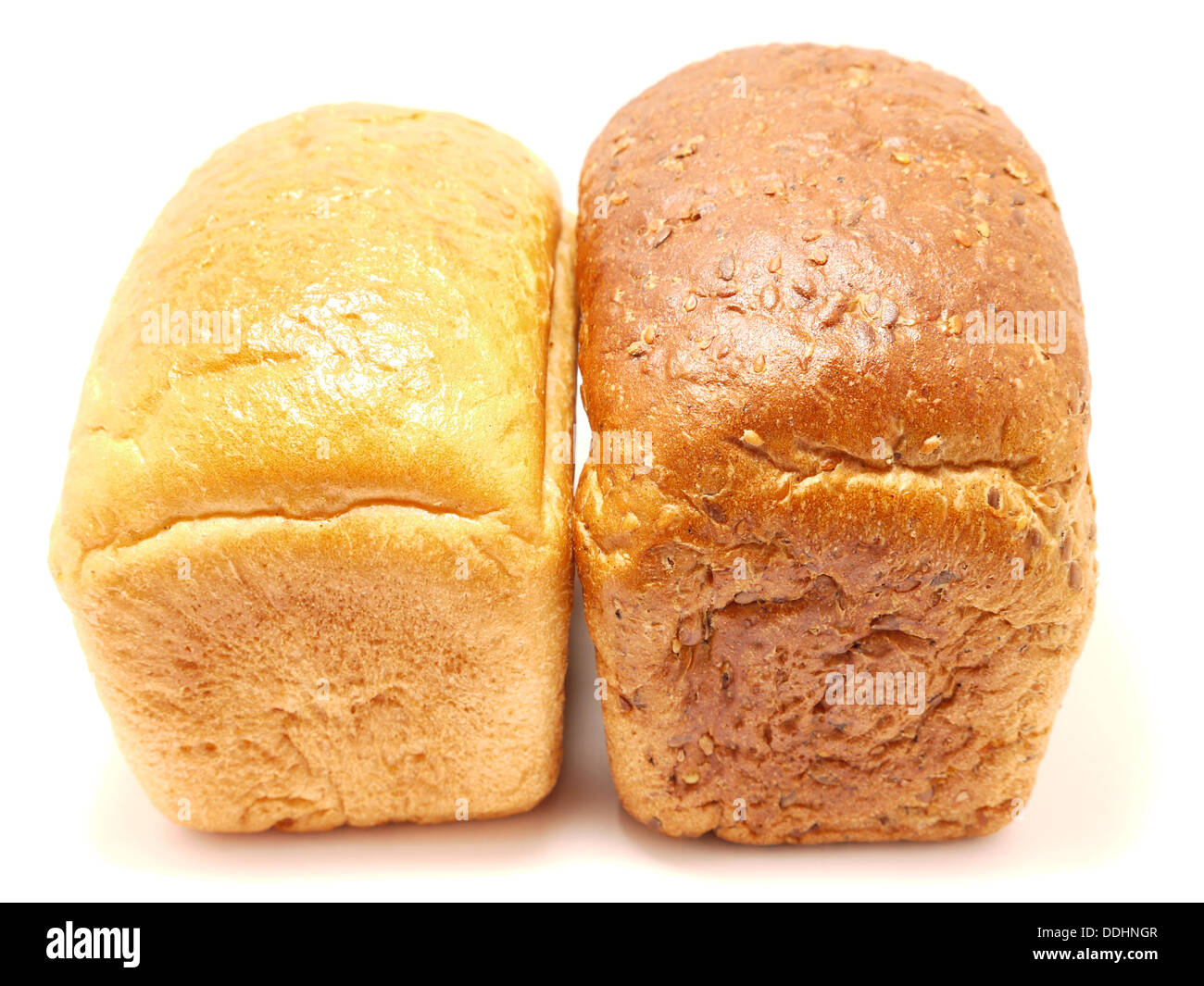 Bread on a white background Stock Photo - Alamy