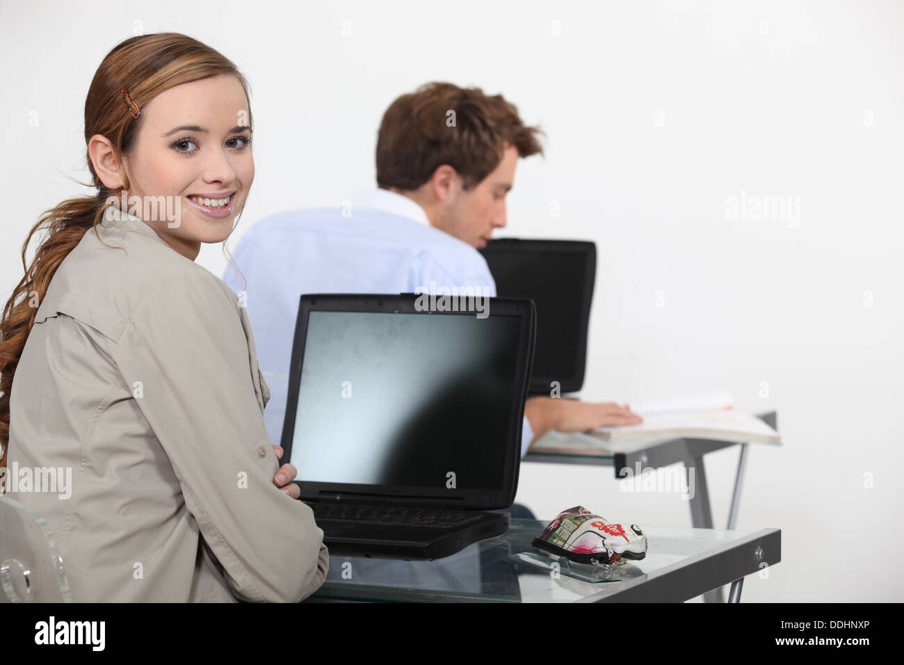 Computer science students Stock Photo - Alamy