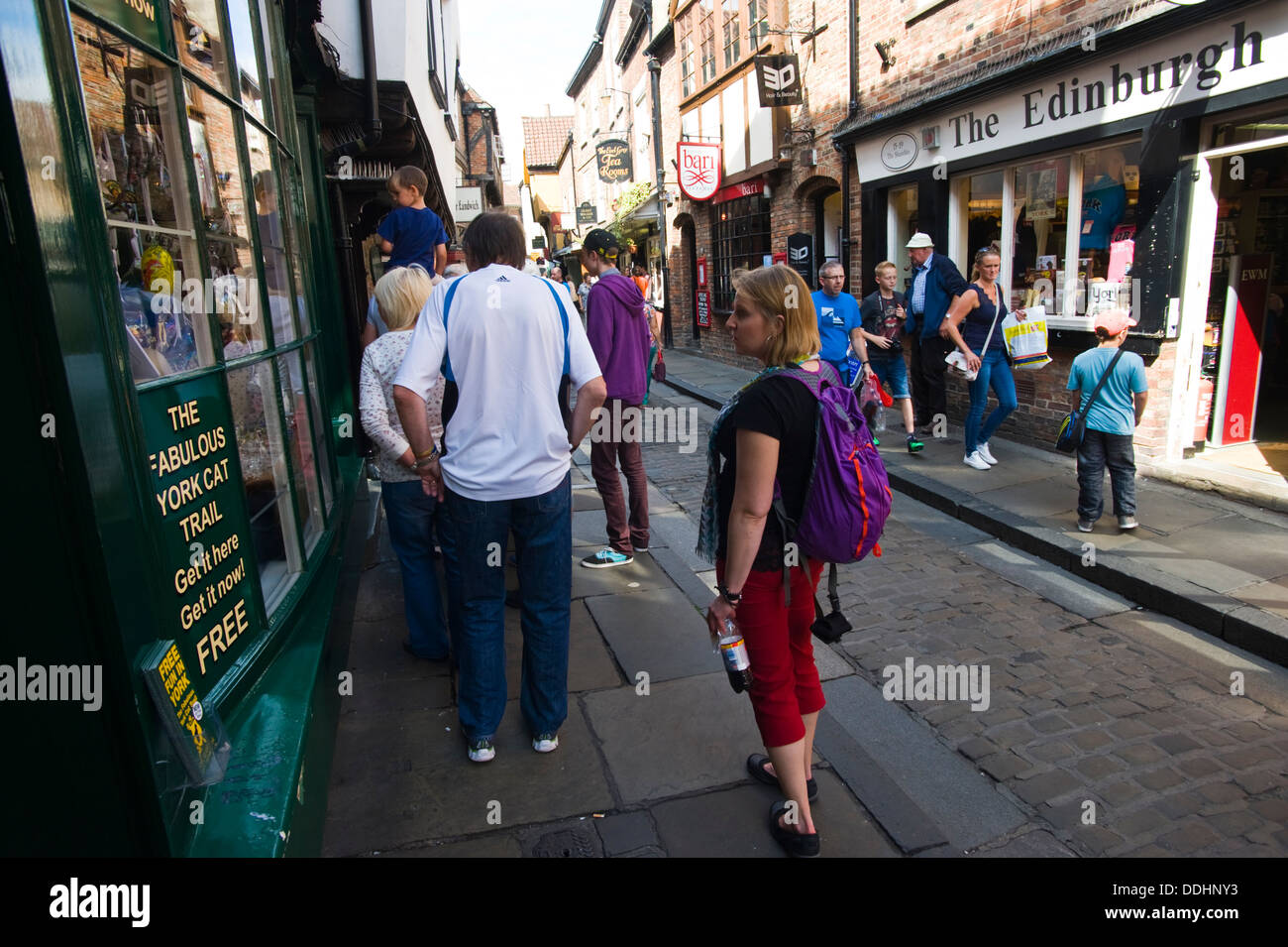 Tourists walking shambles hi-res stock photography and images - Alamy