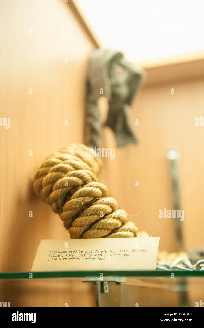 Remains from crime scenes on display in education facility at the State ...