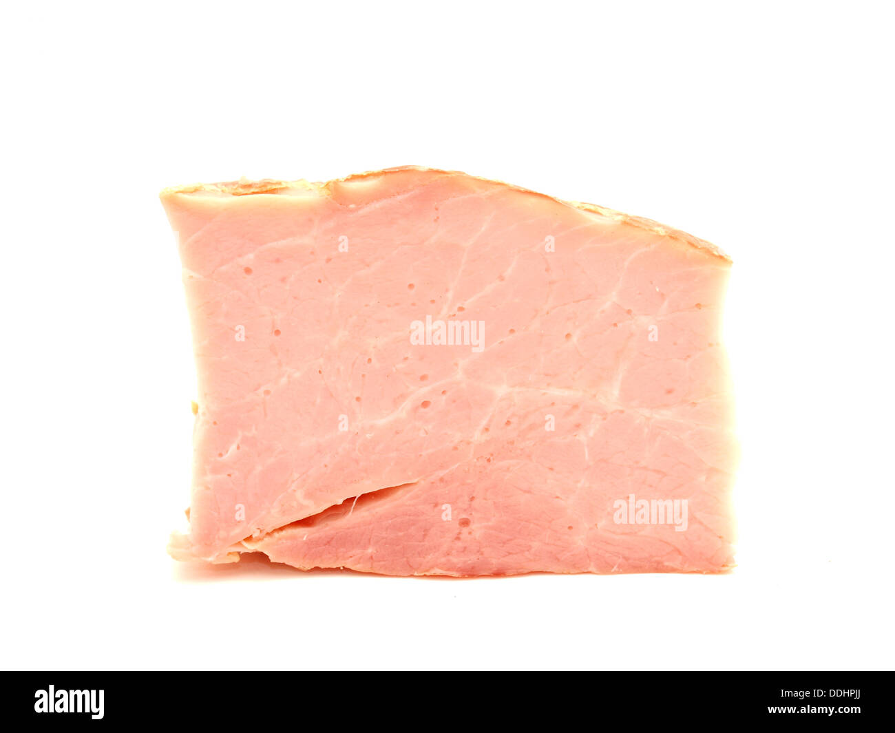 Ham on a white background Stock Photo - Alamy