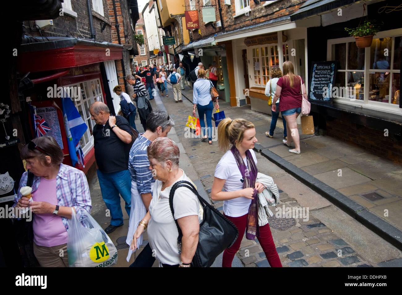 Tourists walking shambles hi-res stock photography and images - Alamy
