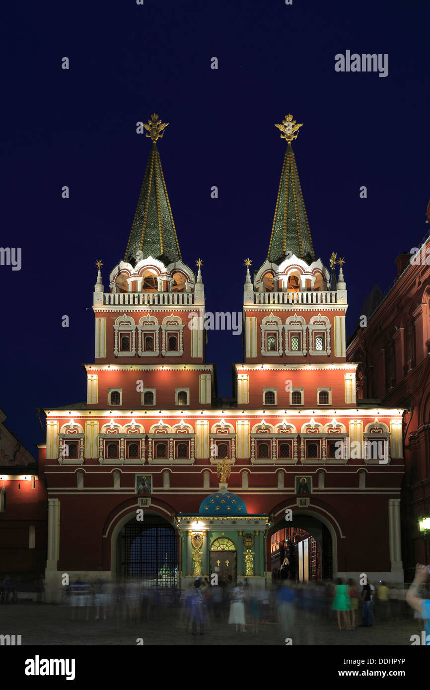 Resurrection Gate on Red Square or Krasnaya Ploshchad Stock Photo - Alamy