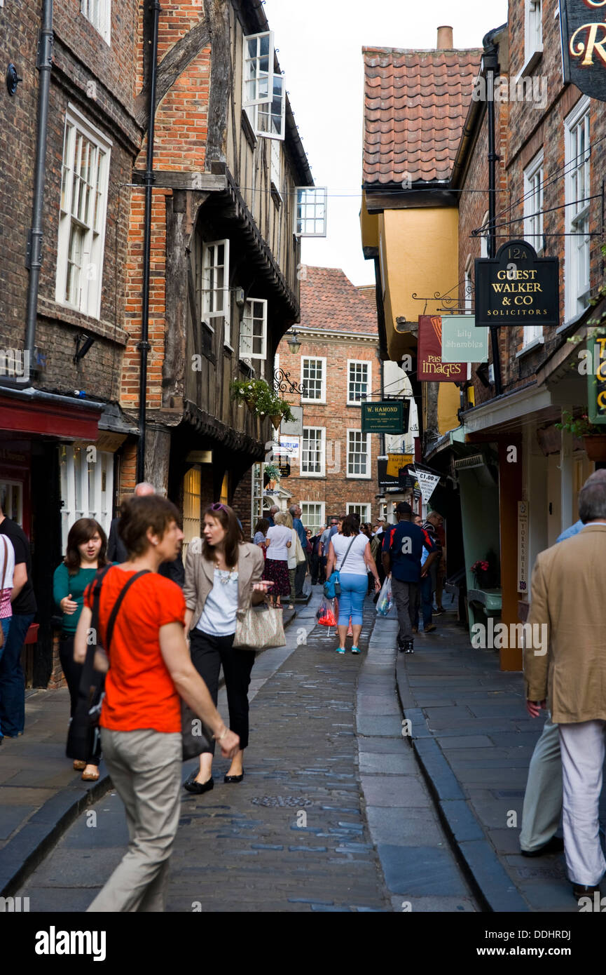Tourists walking shambles hi-res stock photography and images - Alamy