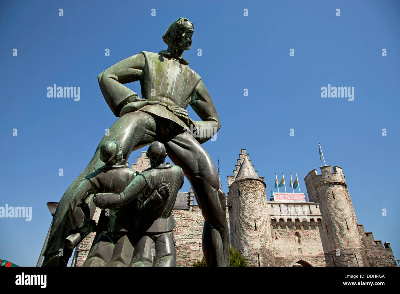 castle Het Steen in Antwerp, Belgium, Europe Stock Photo - Alamy
