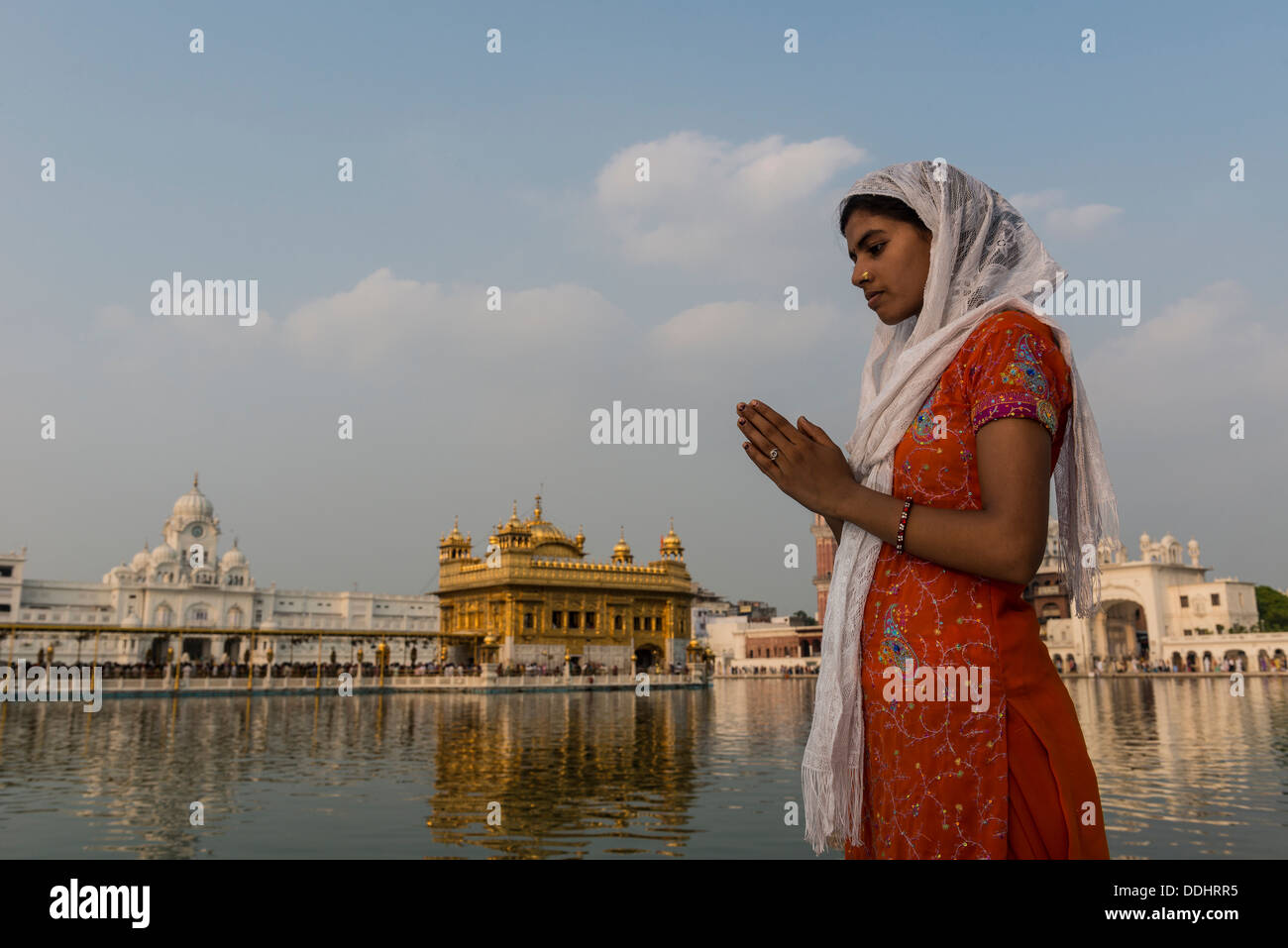 Sikhs Praying In Gurdwara