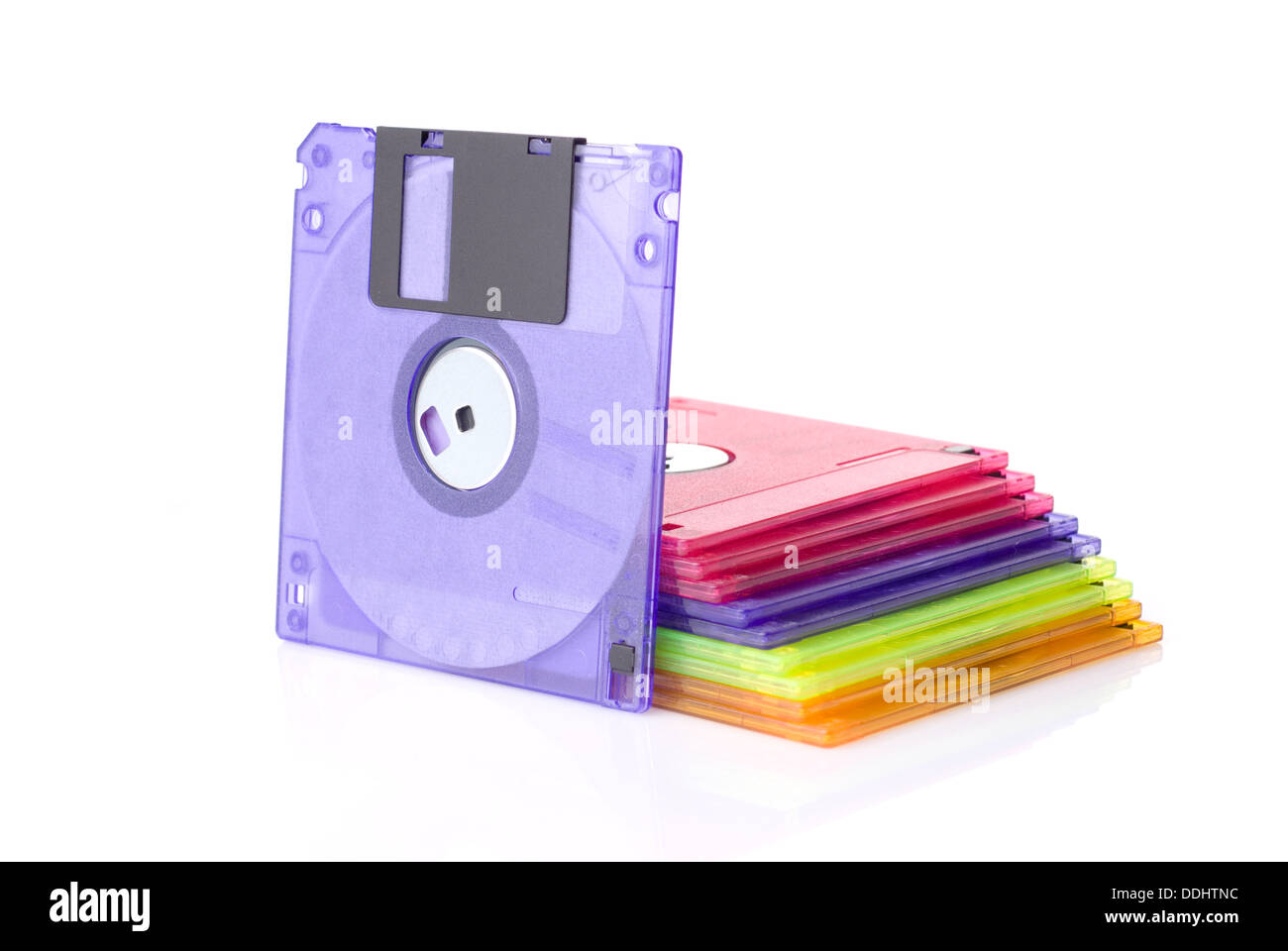 Color floppy disks isolated on white Stock Photo - Alamy