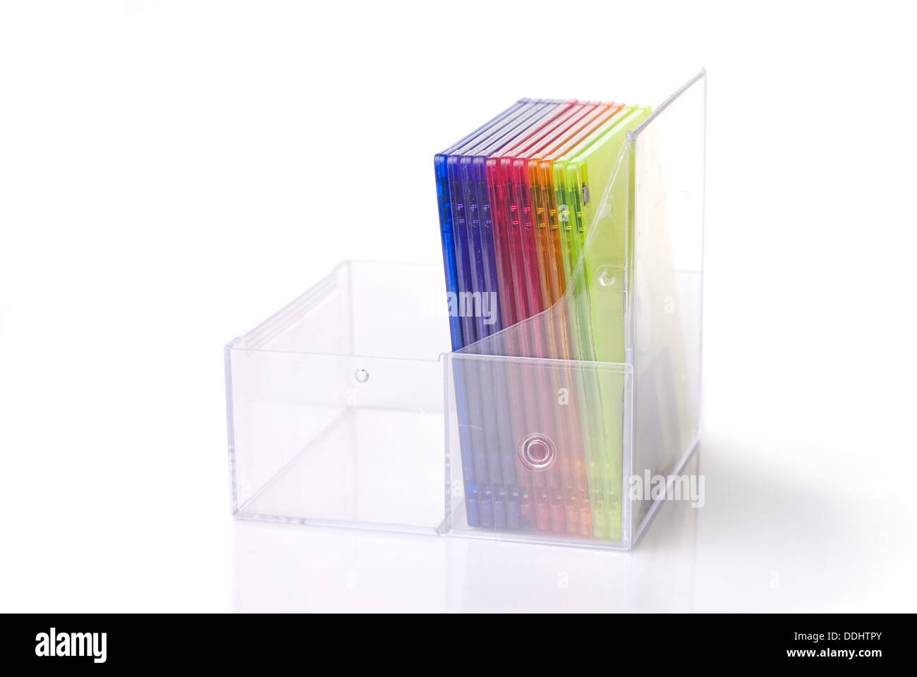 Color floppy disks in box isolated on white Stock Photo - Alamy